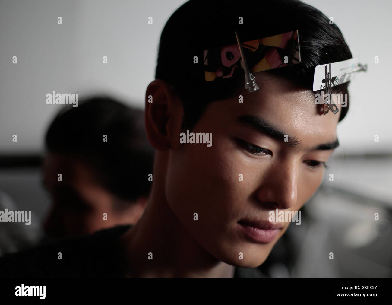 Christopher Raeburn Backstage - London Collections Men AW2016 Stock ...