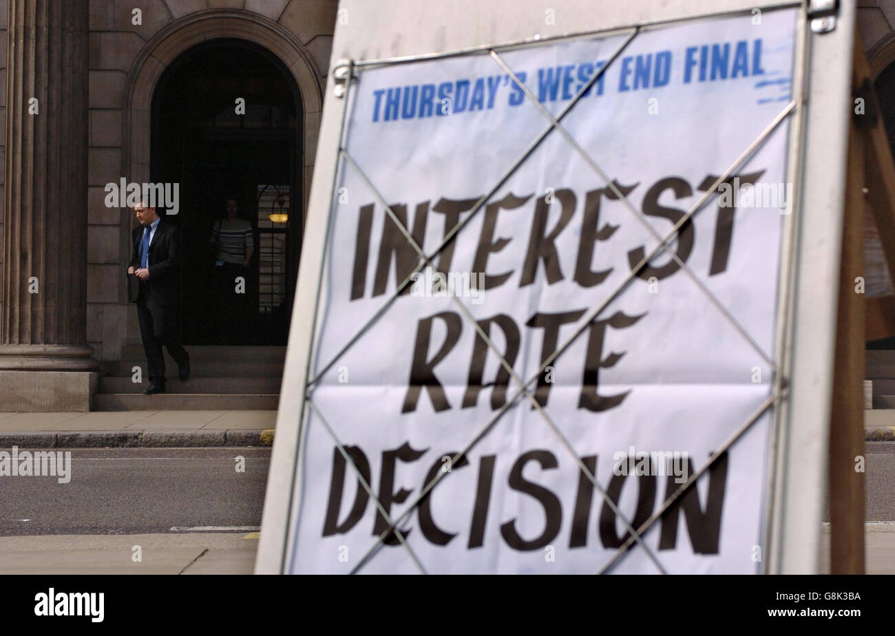 Bank Of England Interest Rate Cut High Resolution Stock Photography and ...