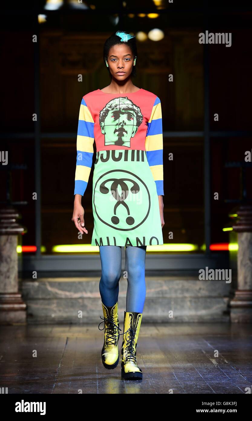 Moschino Catwalk - London Collections Men AW2016 Stock Photo - Alamy