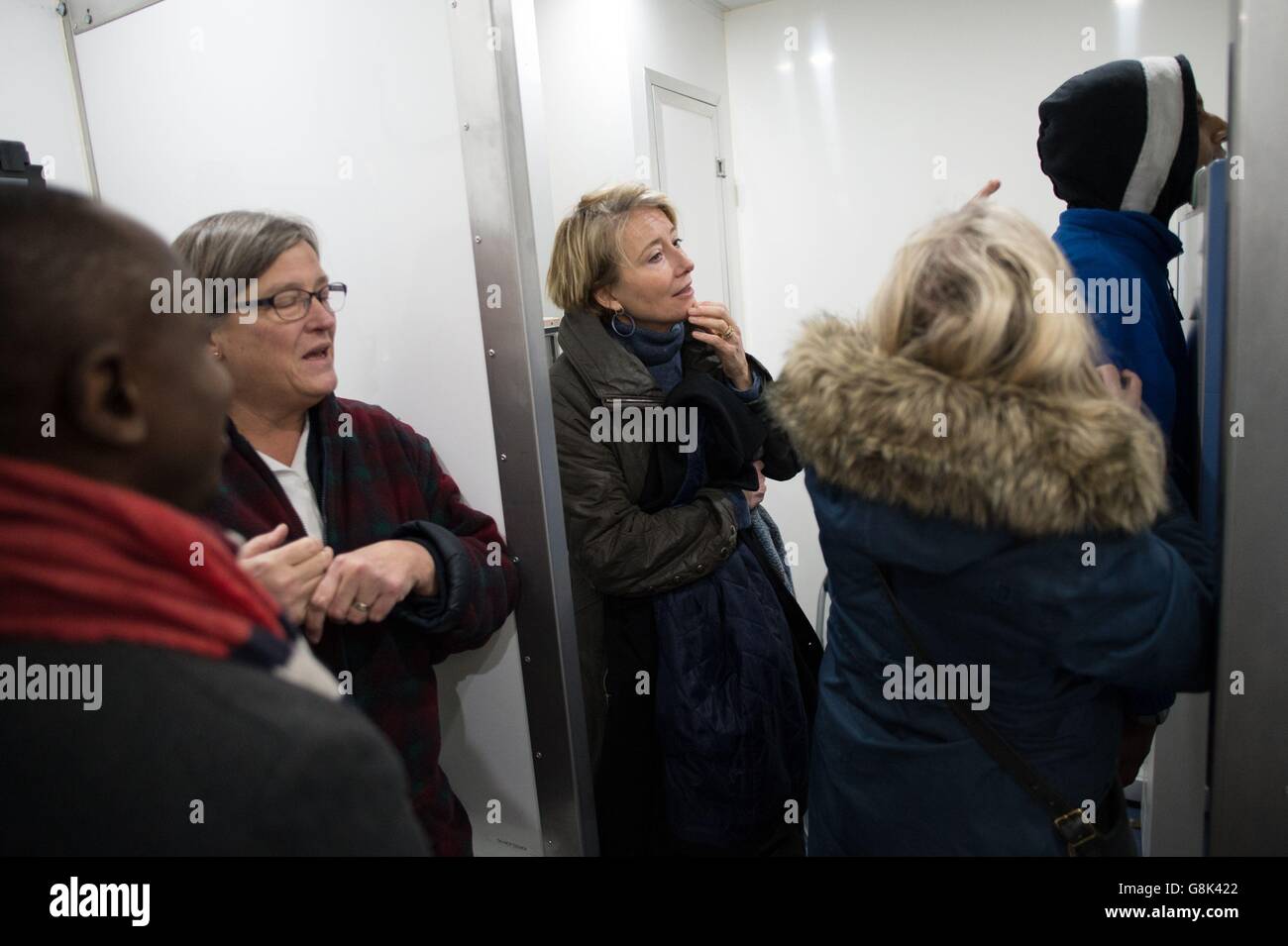 Actress Emma Thompson (centre), who is the Mayor of London's TB ...