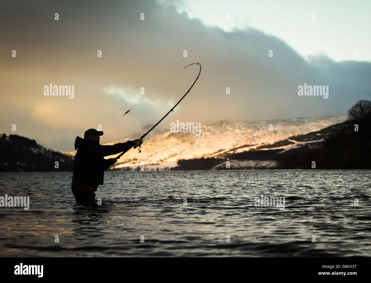 Angler Fishing River Mouth In High Resolution Stock Photography and ...