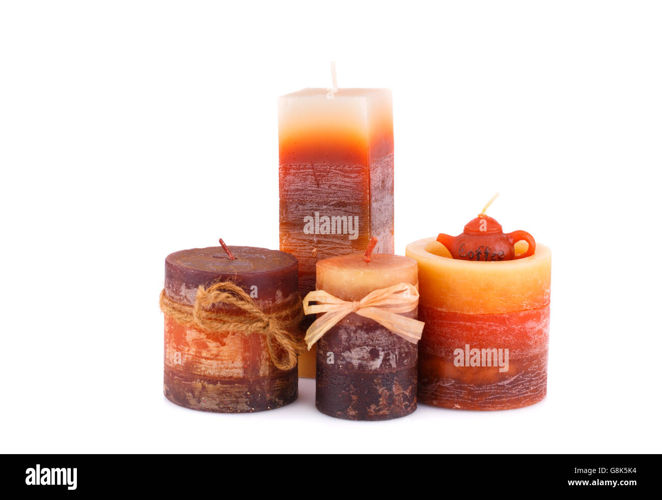 Four candles Cut Out Stock Images & Pictures - Alamy