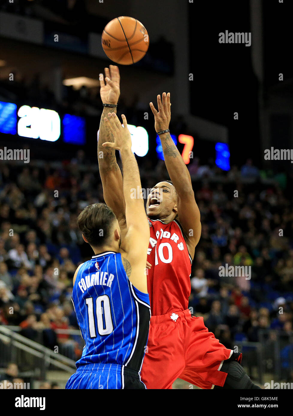 Orlando magics evan fournier nba global games match o2 arena hi-res ...