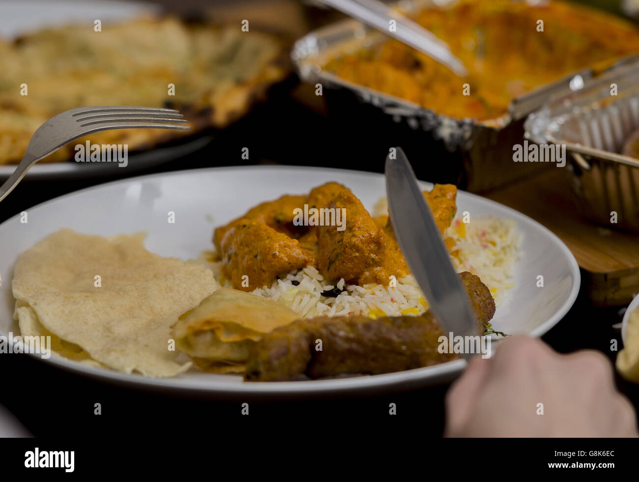 Woman prepares eat indian hi-res stock photography and images - Alamy