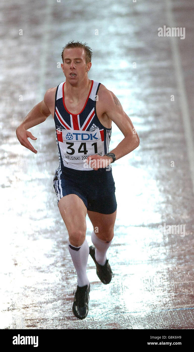 Great Britain's Tim Benjamin competes in the 400m semi-final Stock ...
