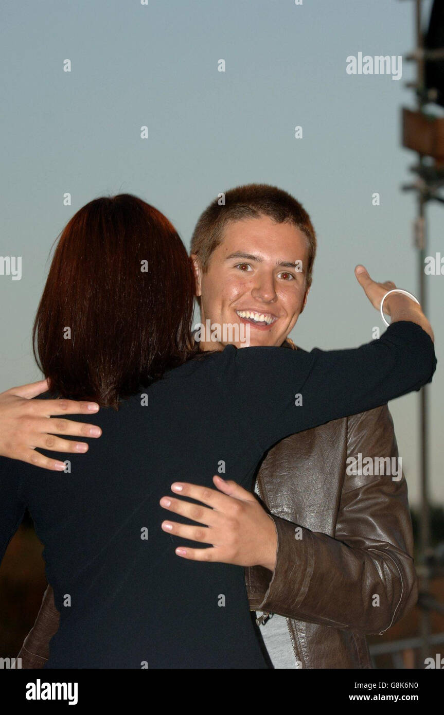 Davina McCall hugs Craig as he leaves the Big Brother house at Elstree ...