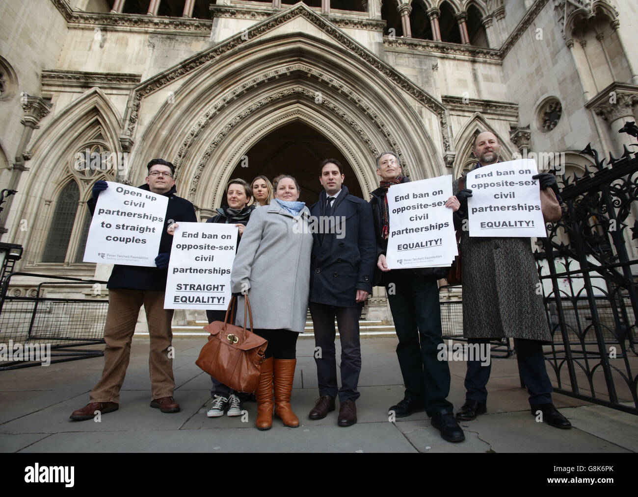 Civil Partnership court fight Stock Photo - Alamy