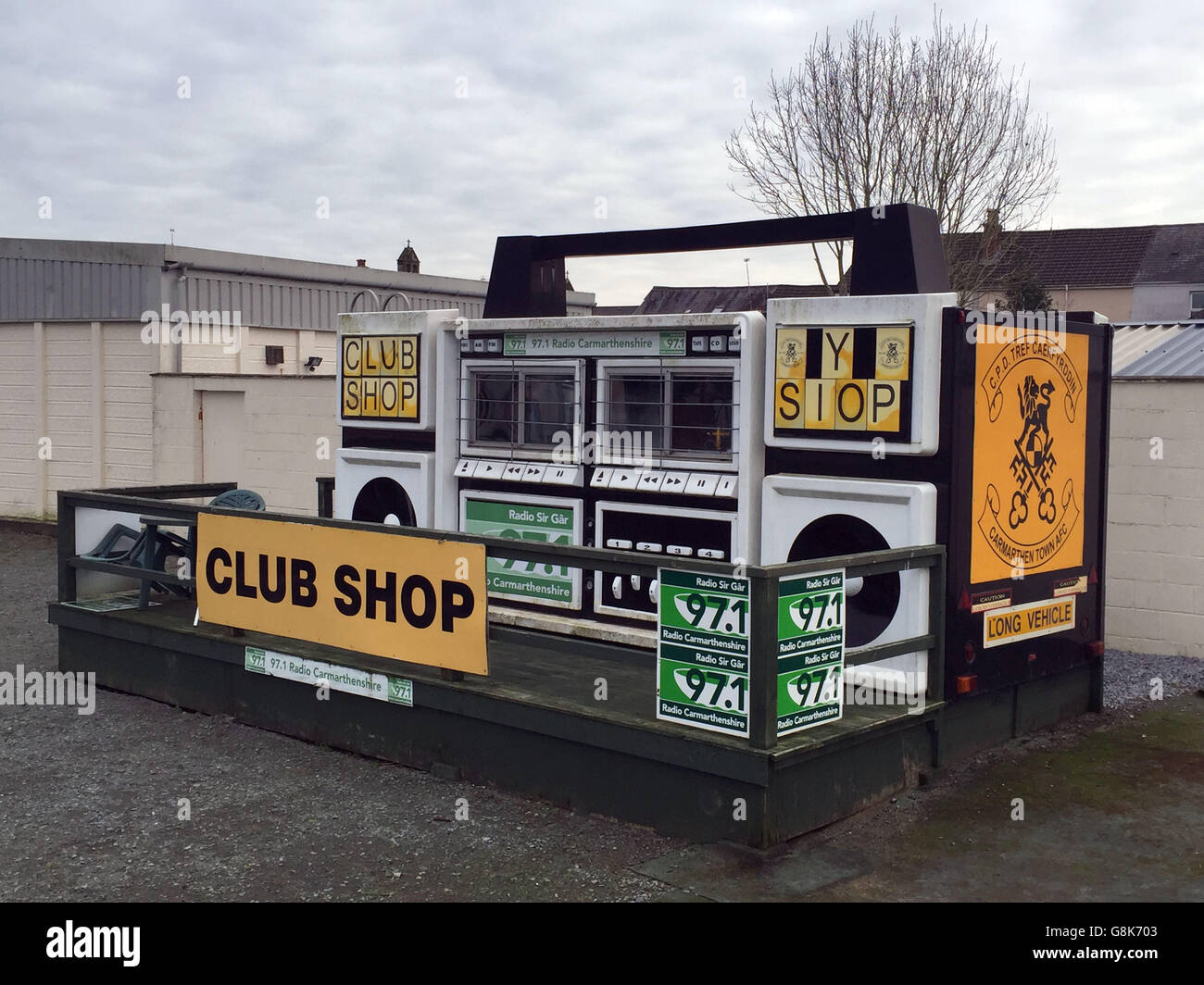 Which is shaped like a giant ghetto blaster hi-res stock photography ...