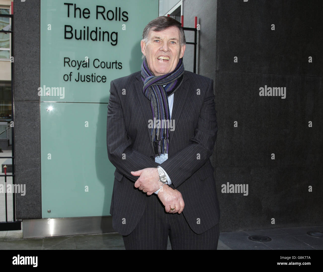 Michael Bruton, outside The Rolls Building of the the Royal Courts of ...