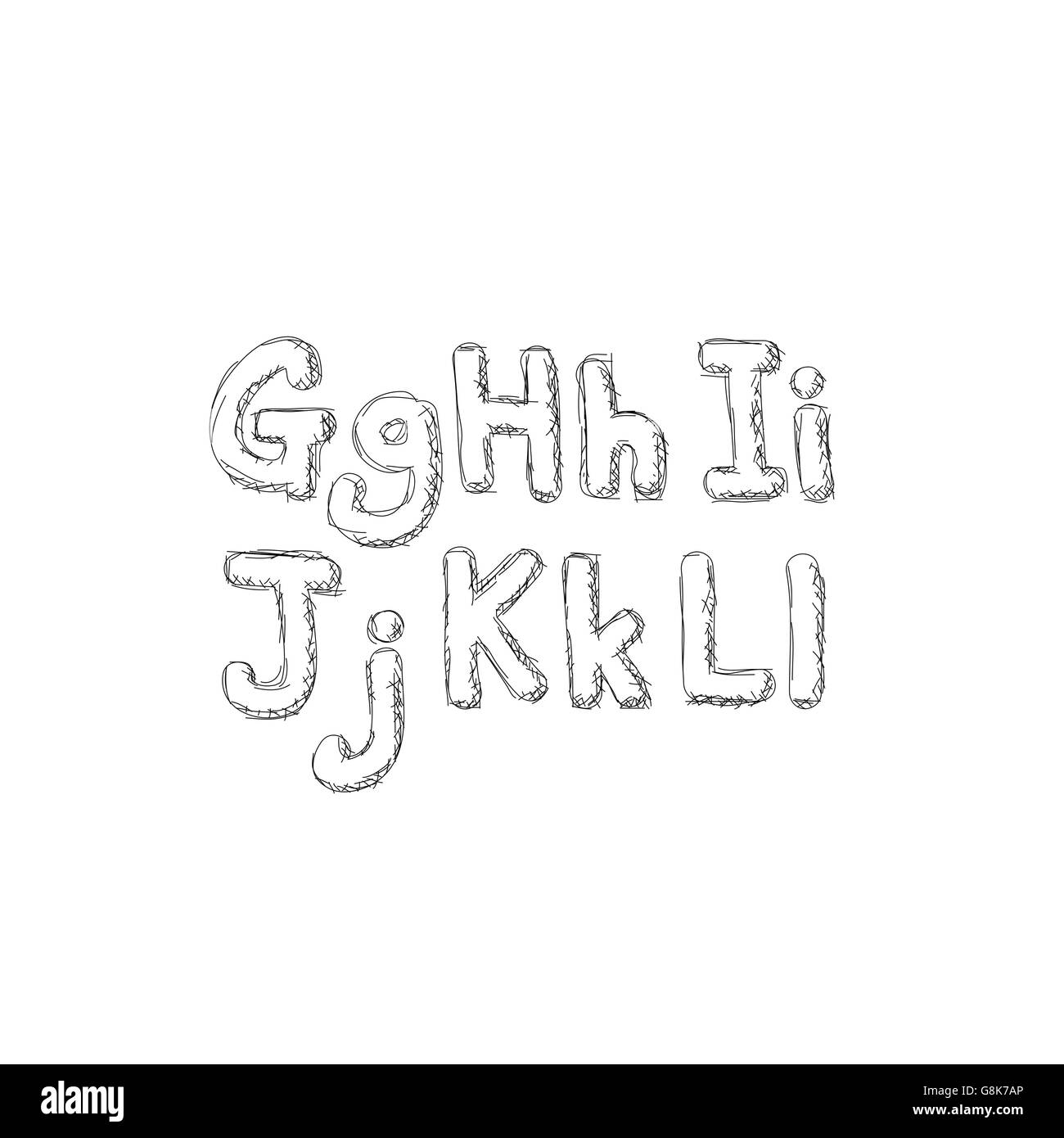 Letters of the alphabet written with pen Stock Vector Image & Art - Alamy