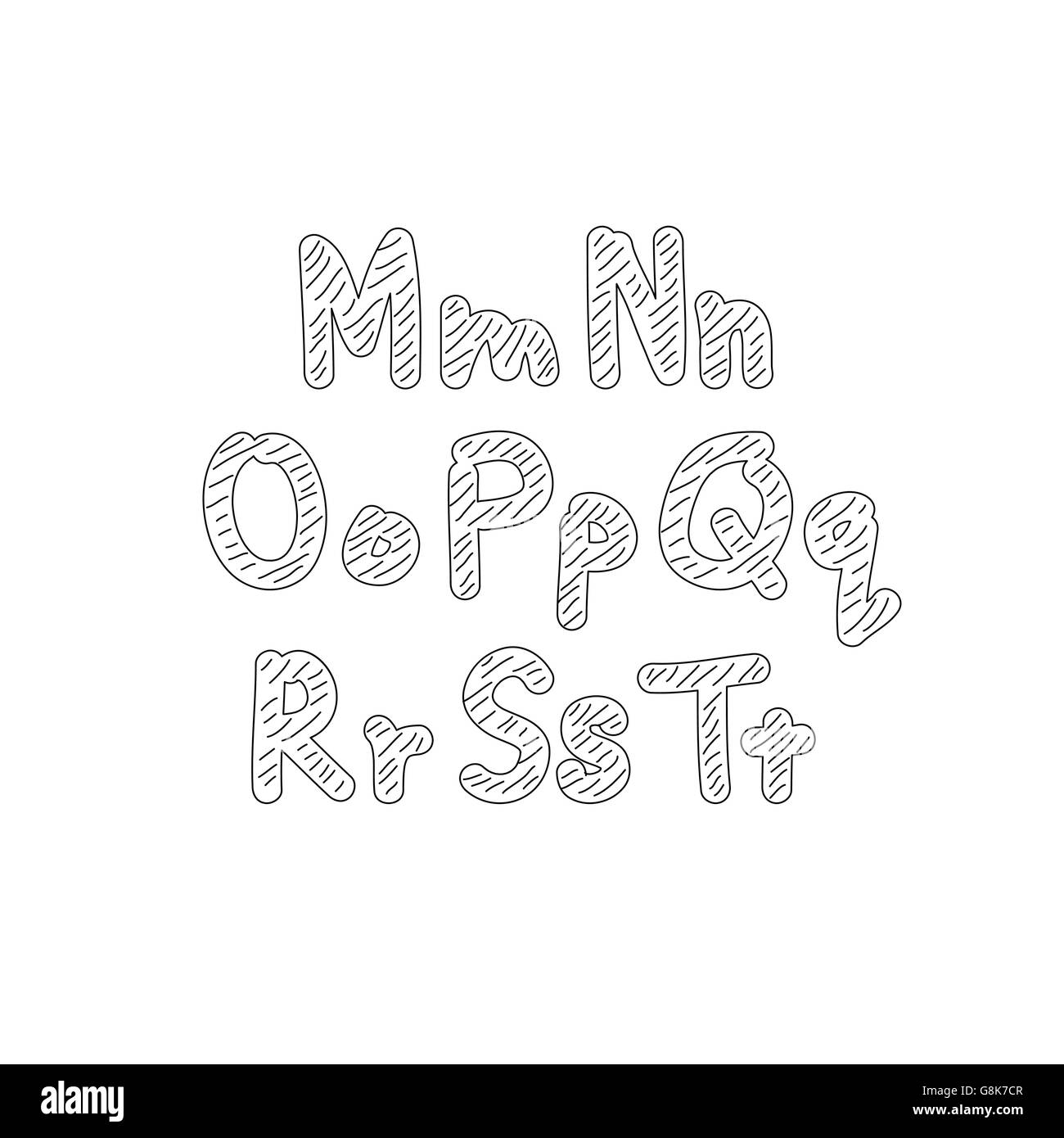 Letters of the alphabet written with pen Stock Vector Image & Art - Alamy