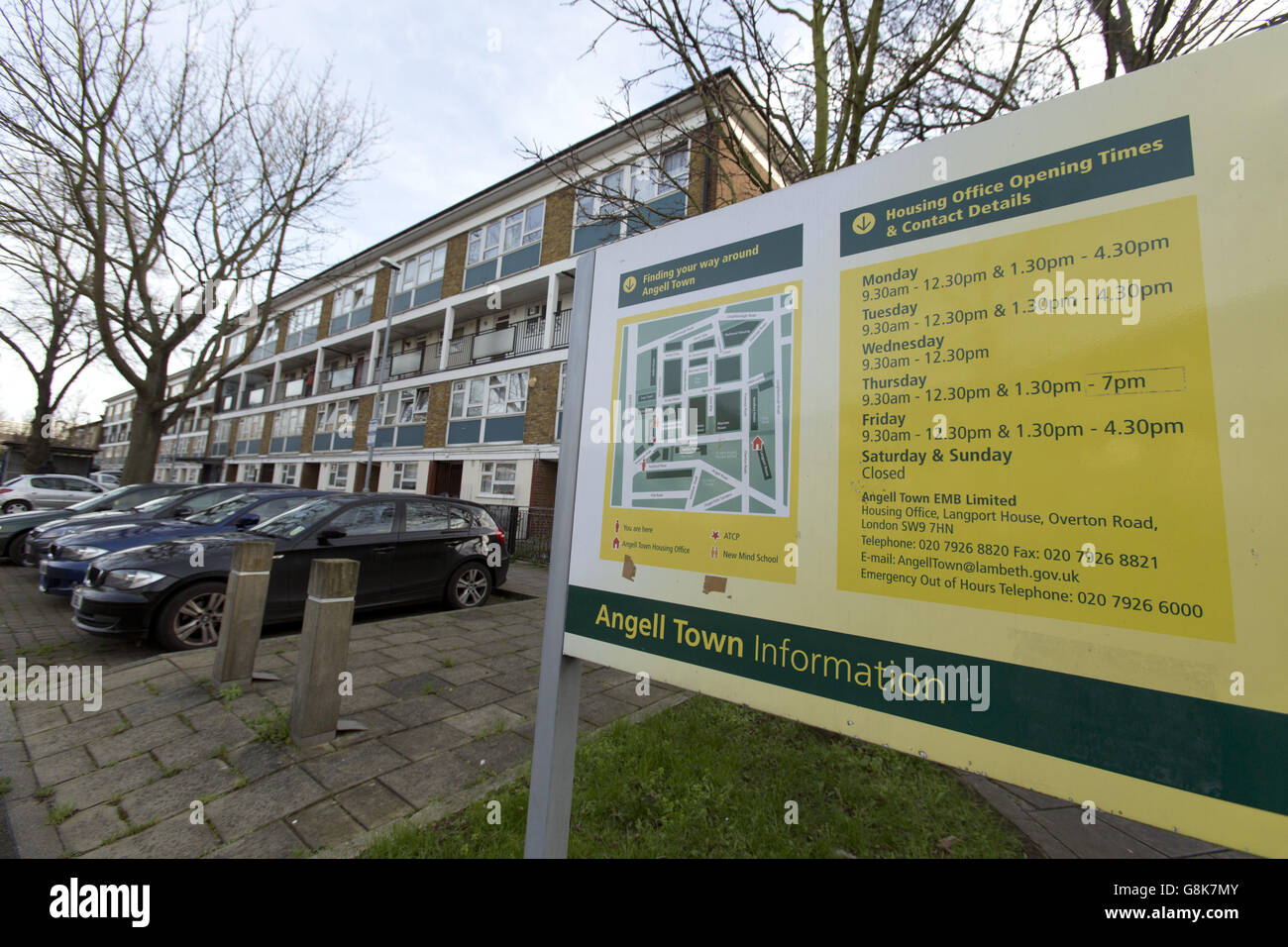 Flats in angell town estate in brixton hi-res stock photography and ...
