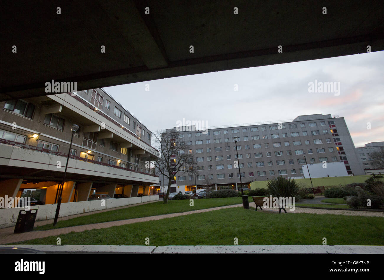 A view of Broadwater Farm estate, also referred to as "The Farm", in ...