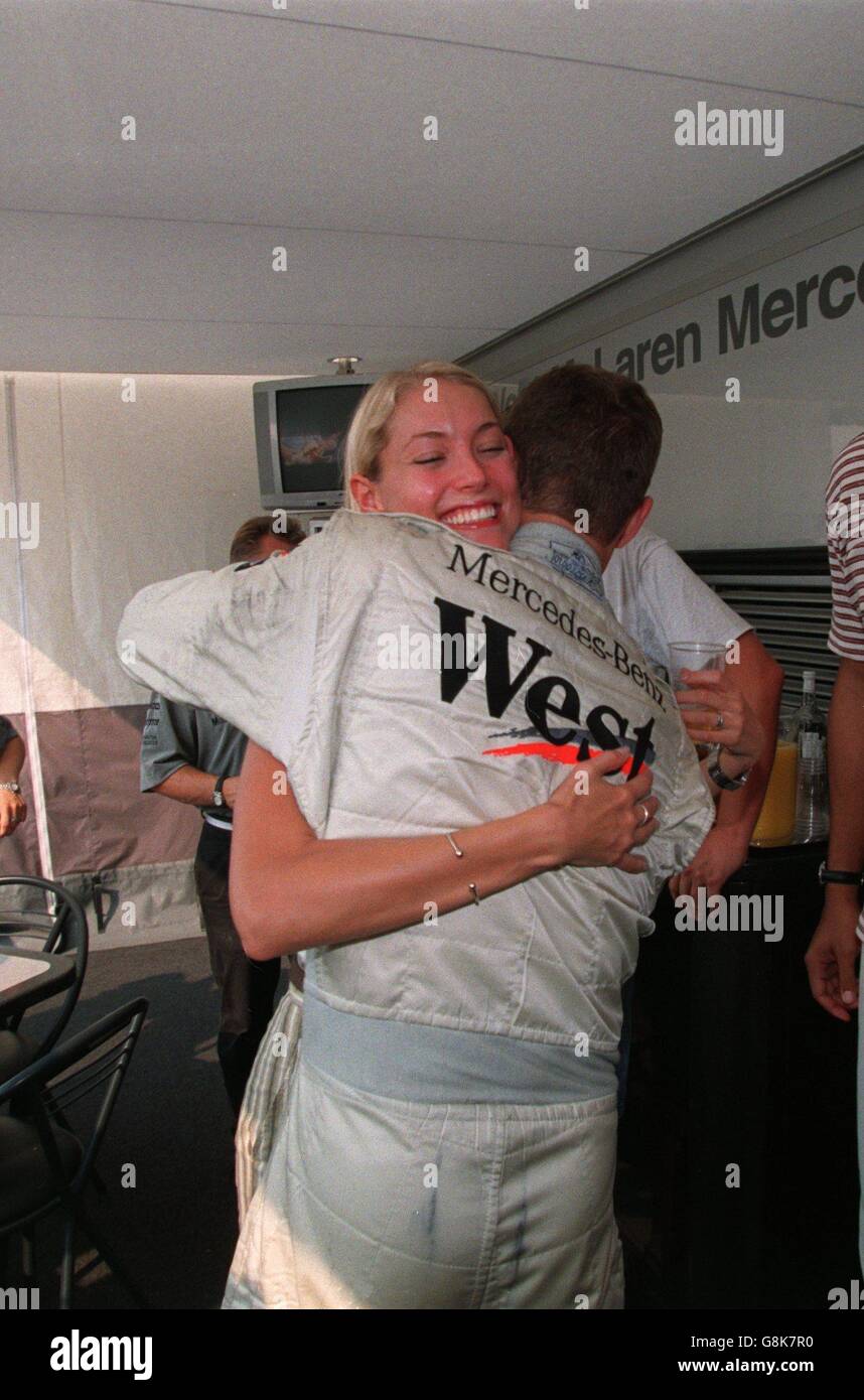 David Coulthards Girlfriend Heidi Wichlinski High Resolution Stock ...