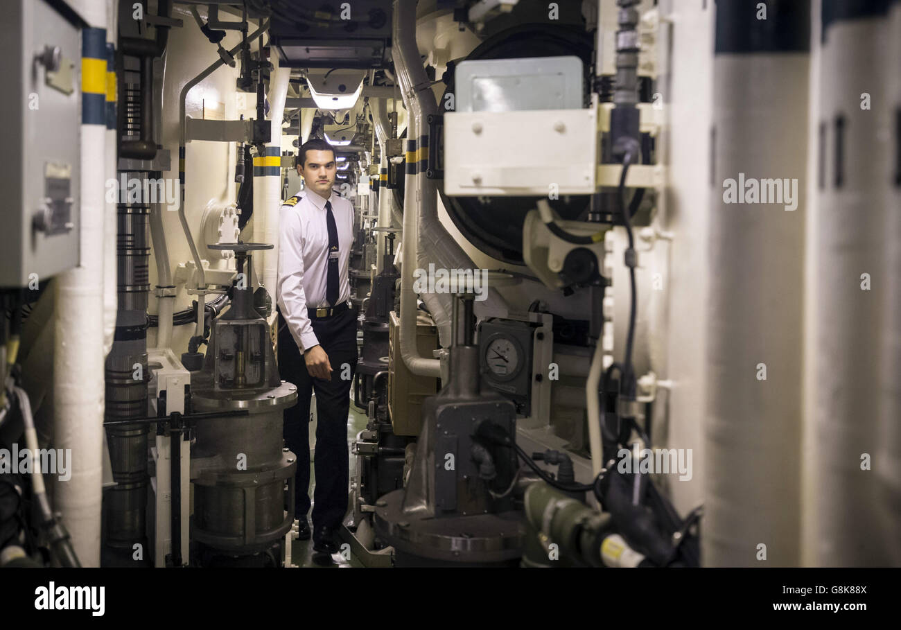 Strategic Missile Officer Lt Benson, in the missiles compartment that ...