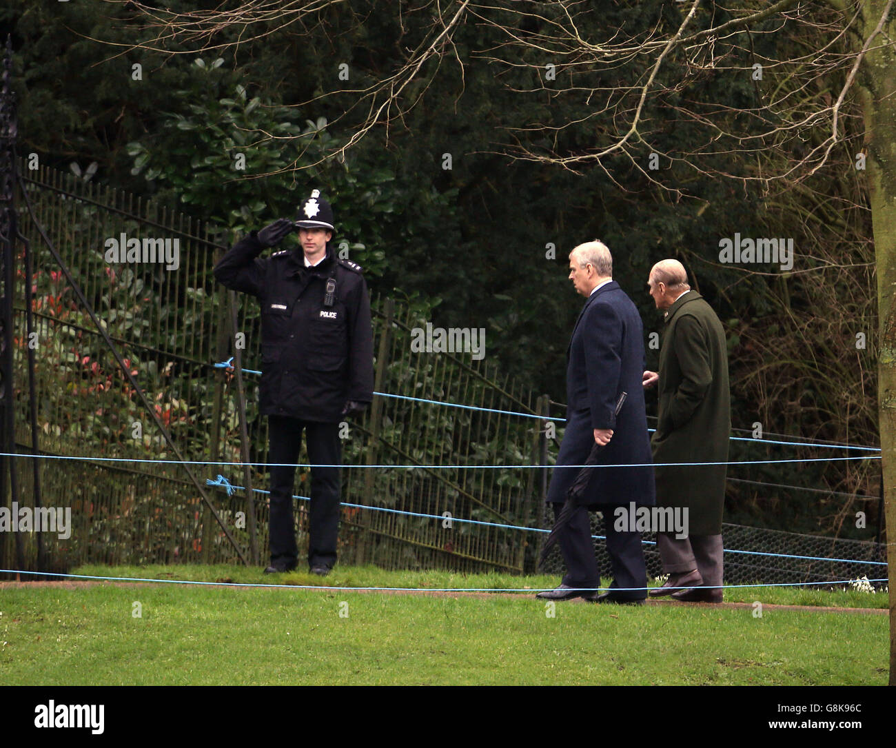 Prince philip phillip prince andrew royal church hi-res stock ...