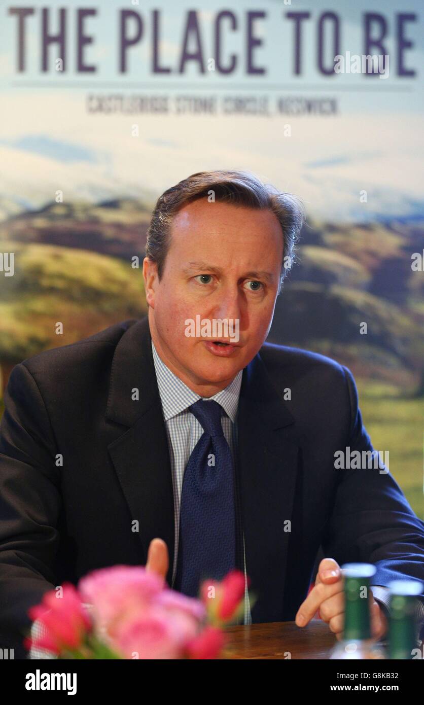 Cameron visits business park hi-res stock photography and images - Alamy