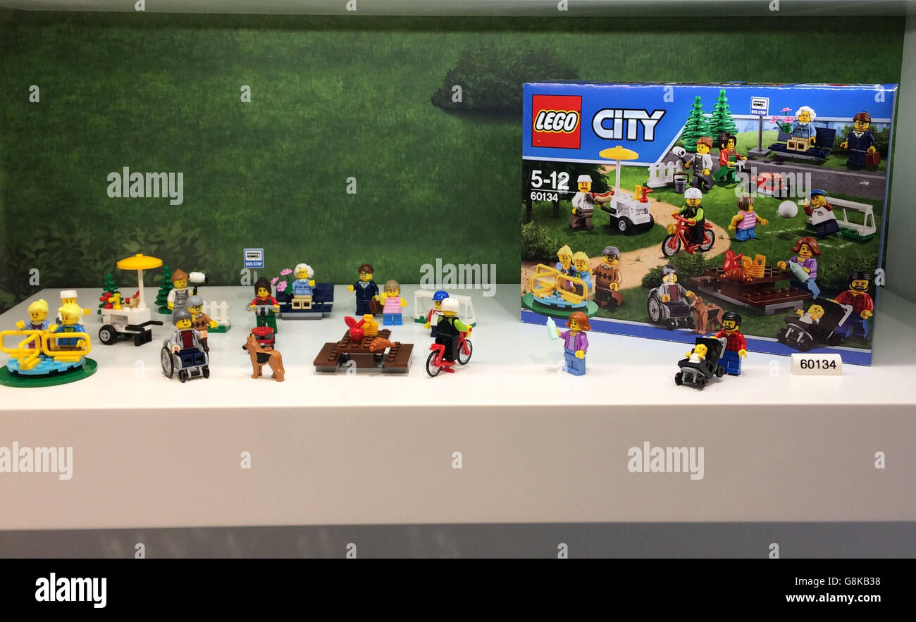 The first Lego disabled mini-figure on display at toy fair in Germany ...