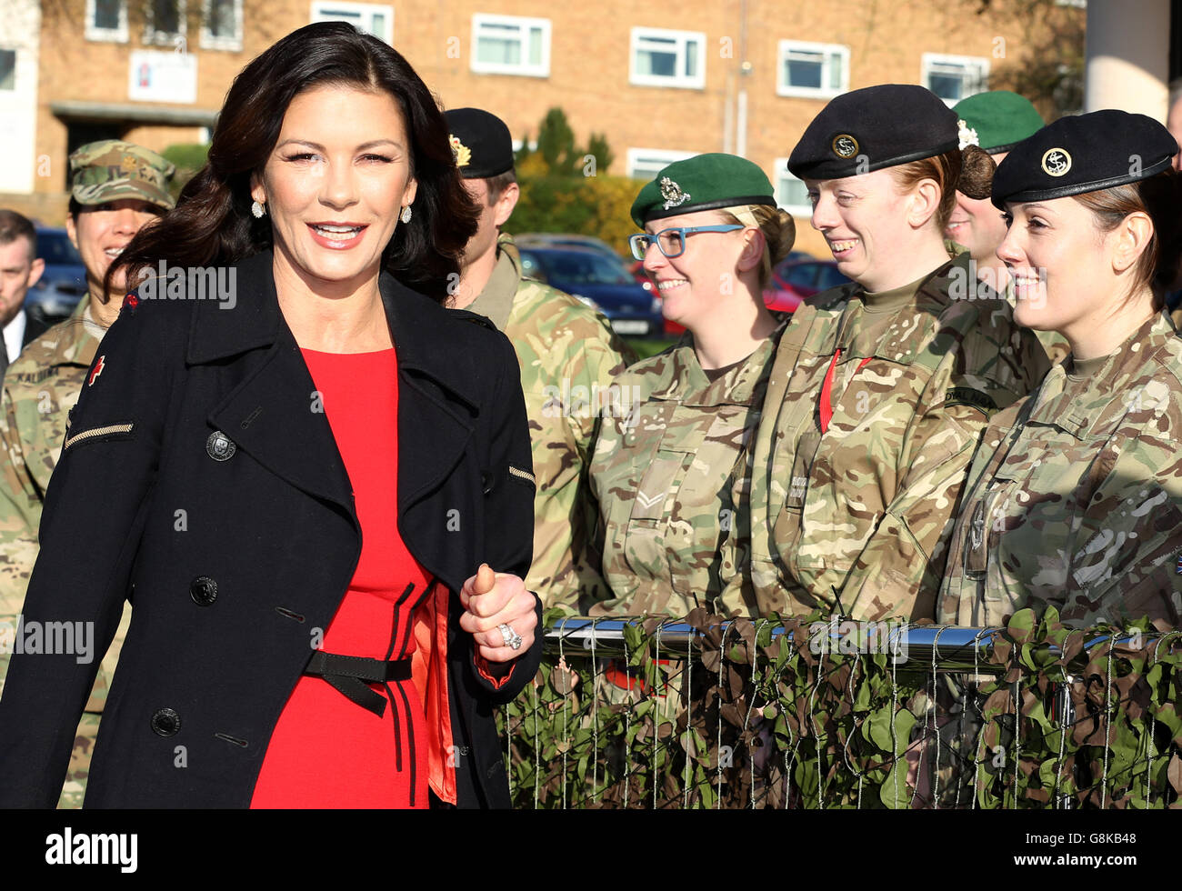 Dads army stars visit chicksands military base hi-res stock photography ...