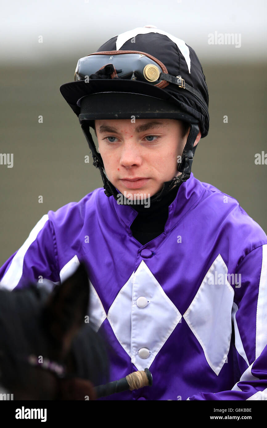 Jockey callum shepherd on never say prior to the handicap hi-res stock ...