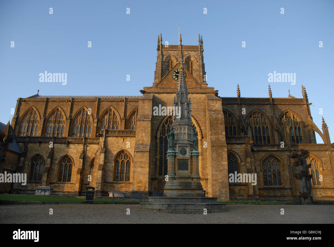 Sherborne Abbey and the Digby Memorial, Sherborne, Dorset, England ...