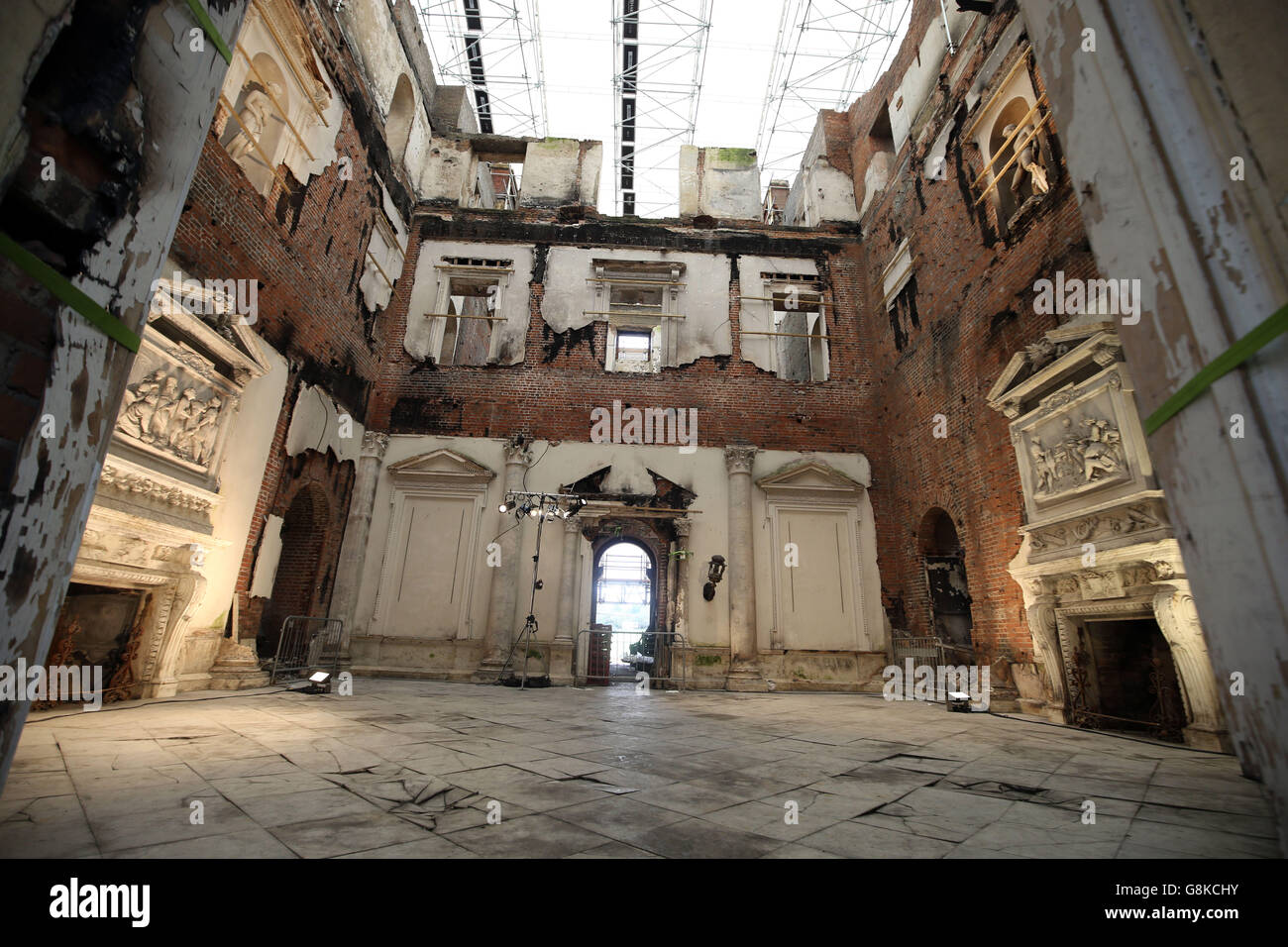 Clandon Park restoration Stock Photo - Alamy