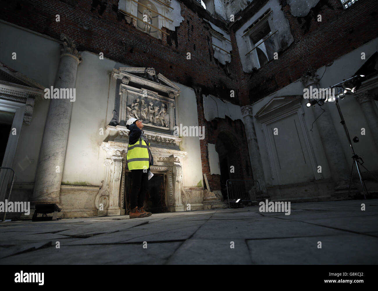 Clandon Park restoration Stock Photo - Alamy