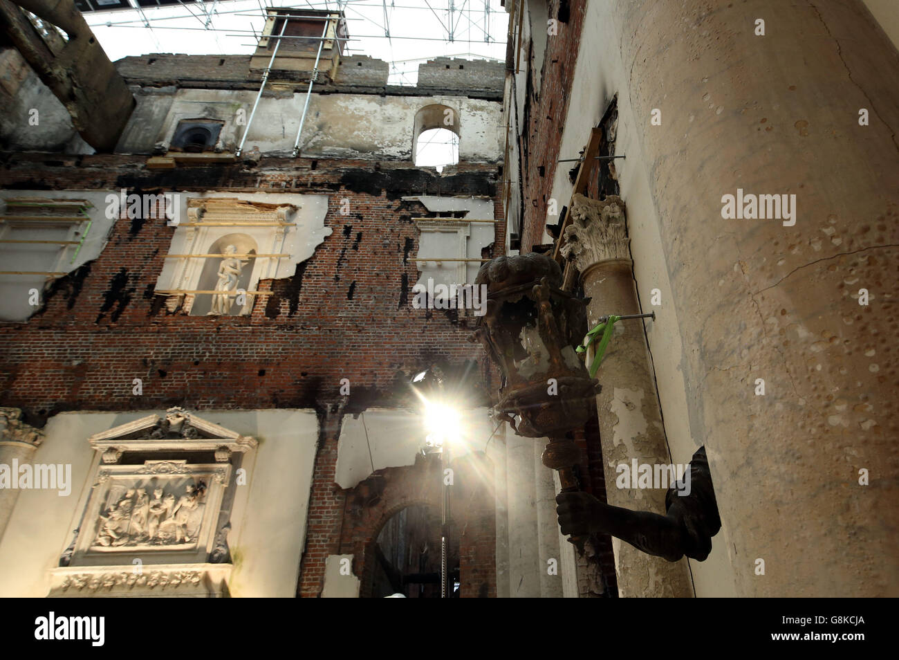 Clandon Park restoration Stock Photo - Alamy