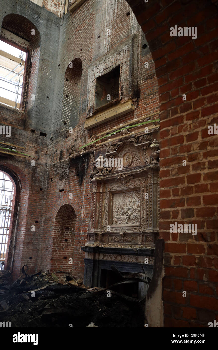 Clandon Park restoration Stock Photo - Alamy