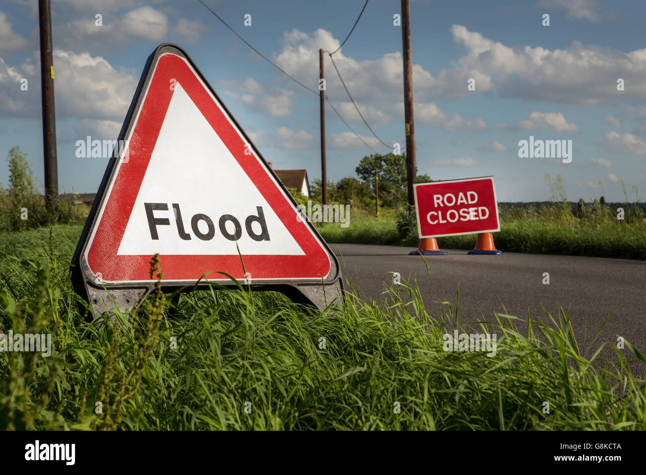 Severe flood warning sign hi-res stock photography and images - Alamy