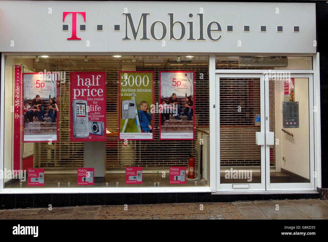 General Views of Shops in London. T-Mobile store on Oxford Street Stock ...