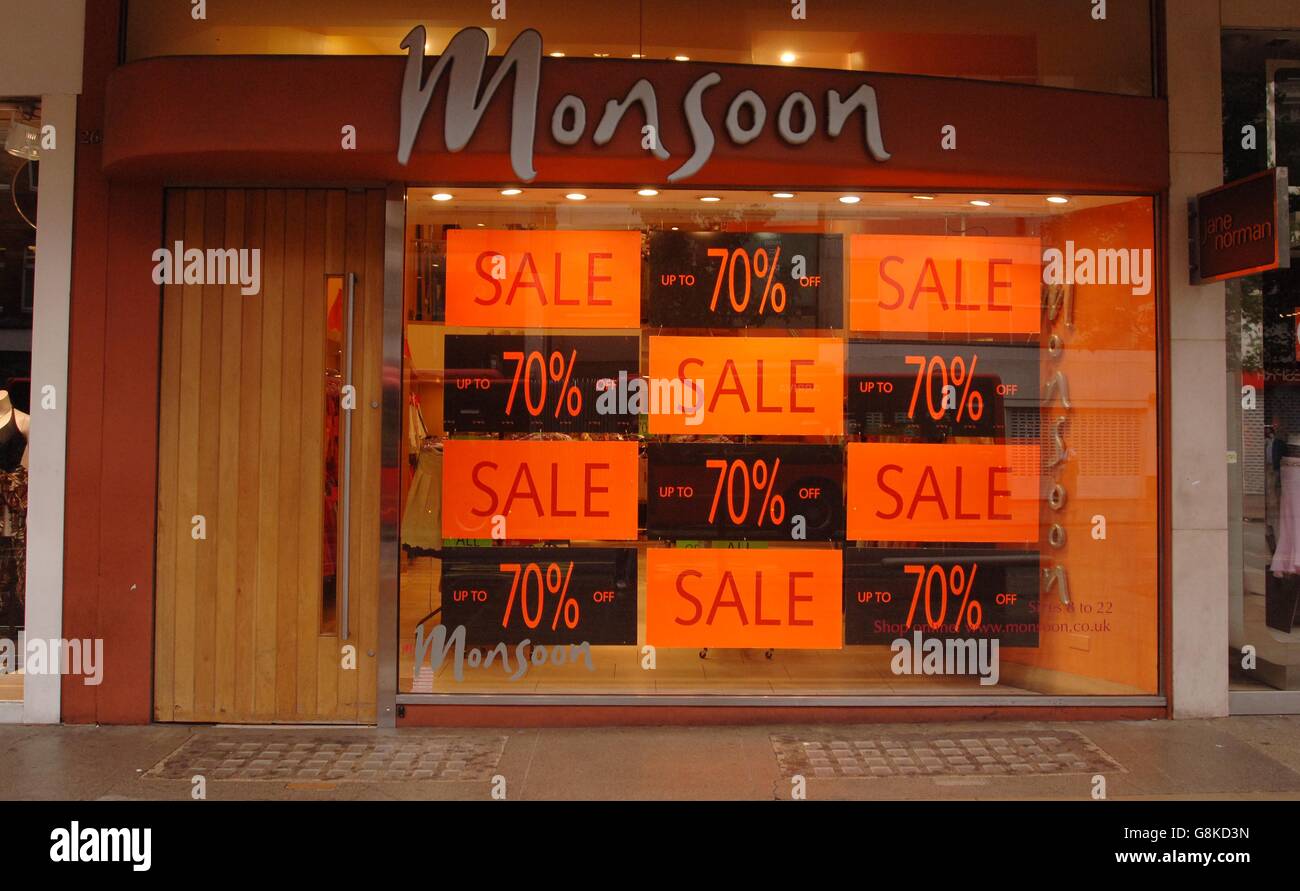 The Monsoon store on Oxford Street Stock Photo - Alamy