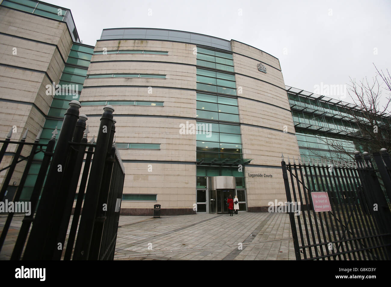 Belfast courts stock Stock Photo - Alamy