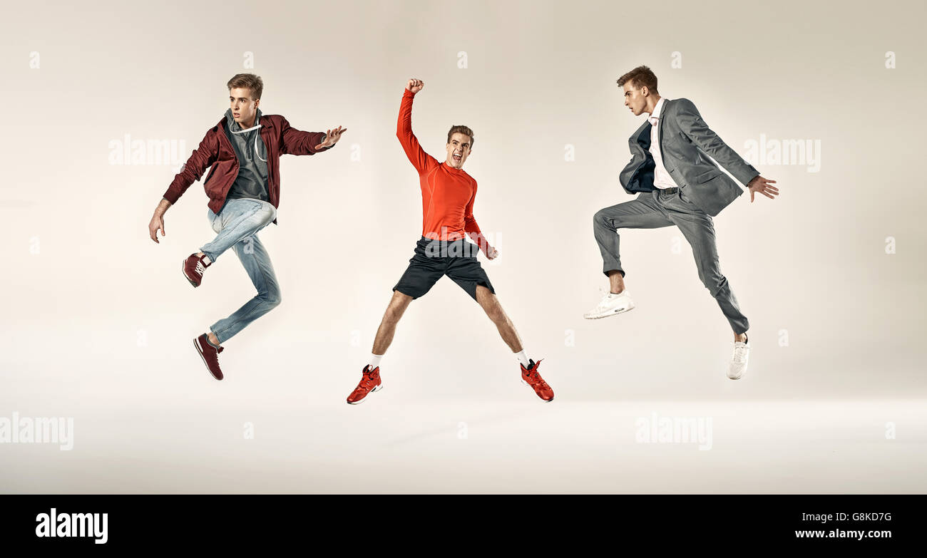 Three faces hi-res stock photography and images - Alamy