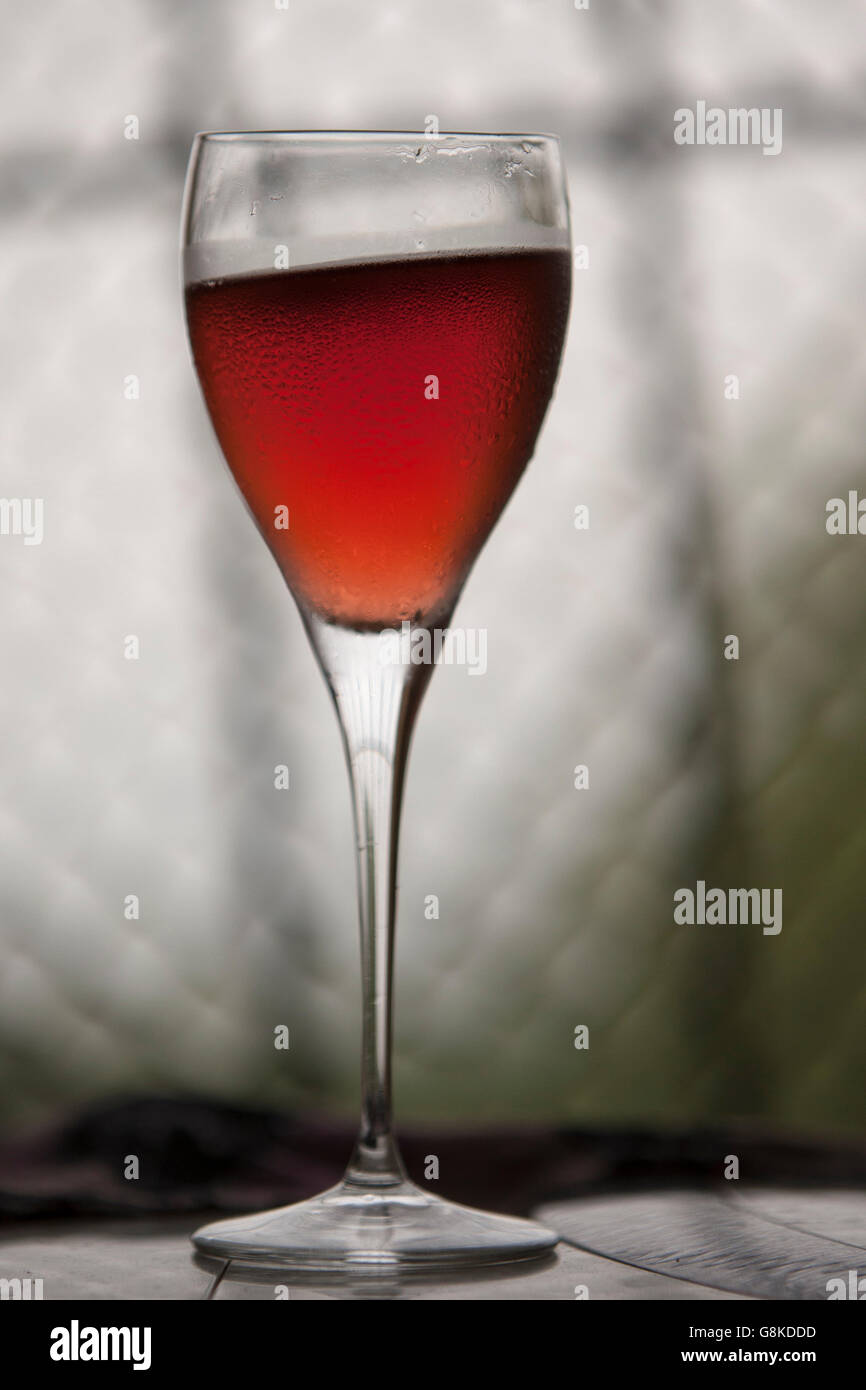 Red Wine in a wine goblet Stock Photo - Alamy