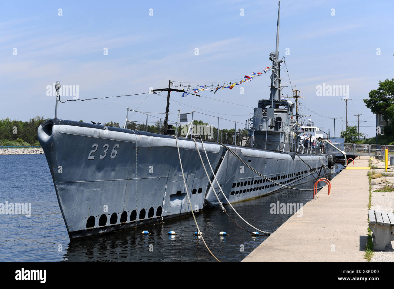 Muskegon, MI, USA – June 20, 2016: USS Silversides Submarine Museum in ...