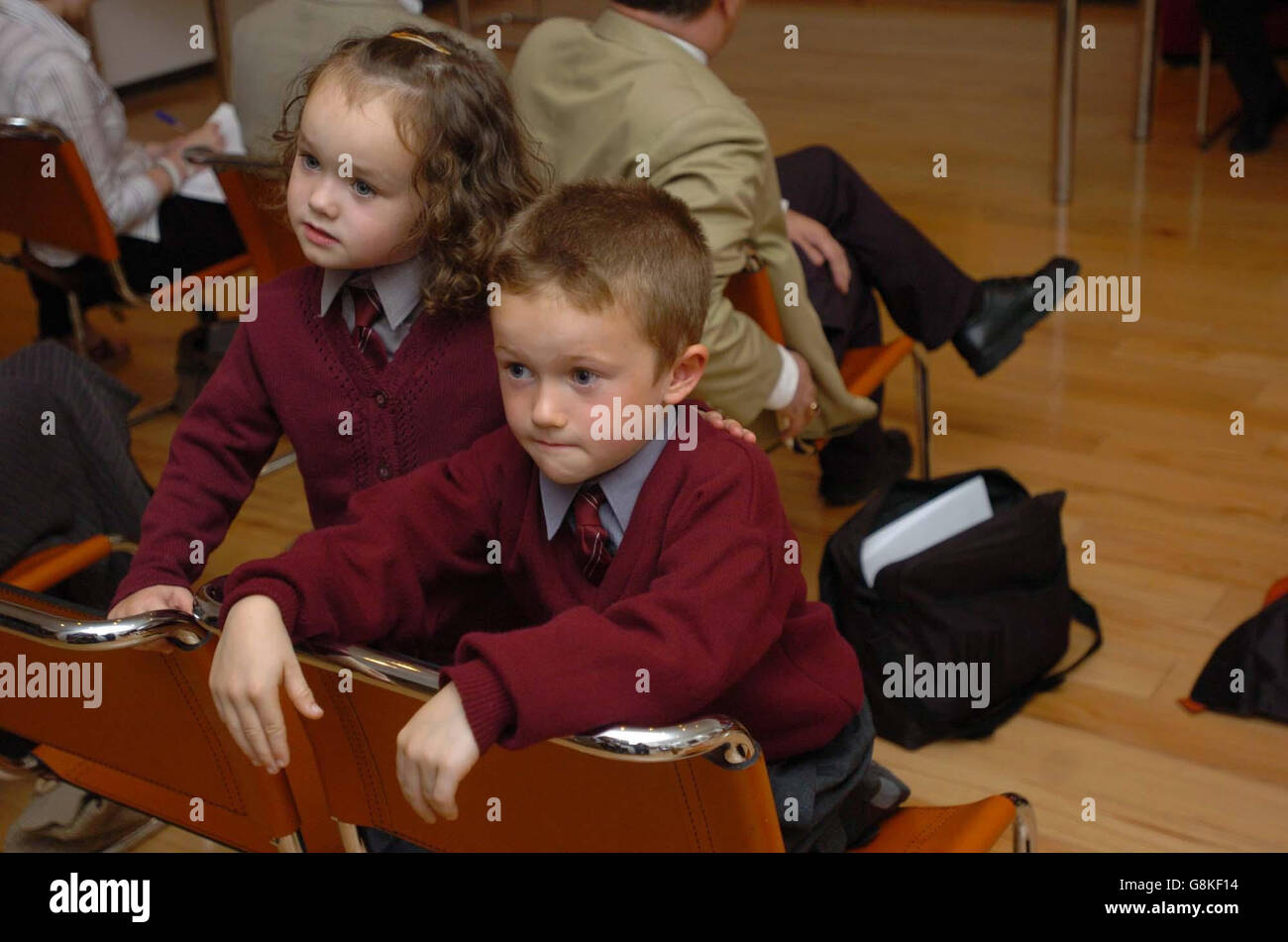 Kyna (left) and Liam Clifford at the launch of a Labour Party document ...