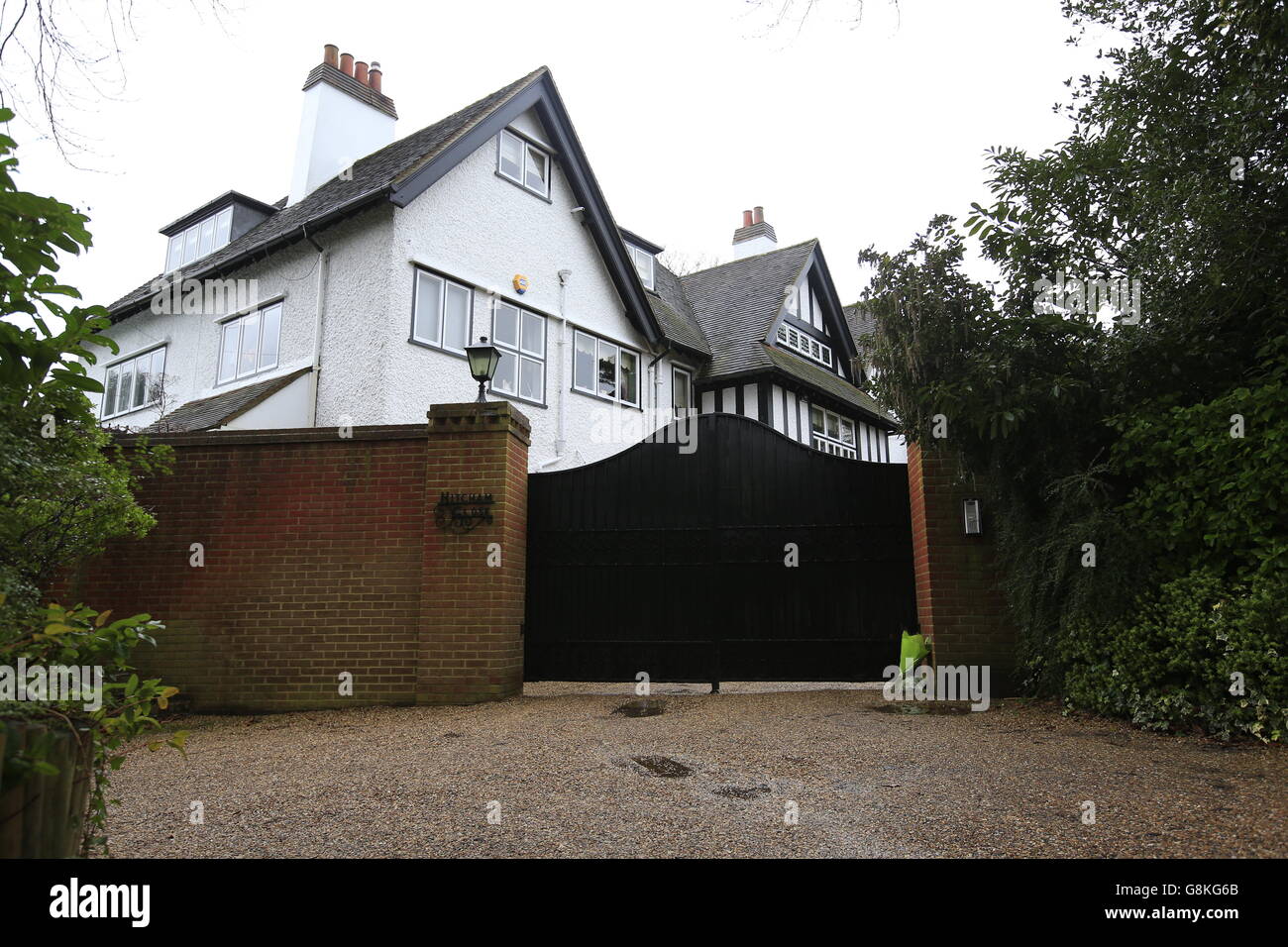 Flowers left outside home sir terry wogan in taplow hi-res stock ...