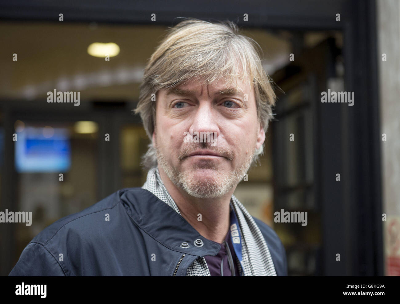 Richard Madeley speaks to the media outside BBC Broadcasting House in ...