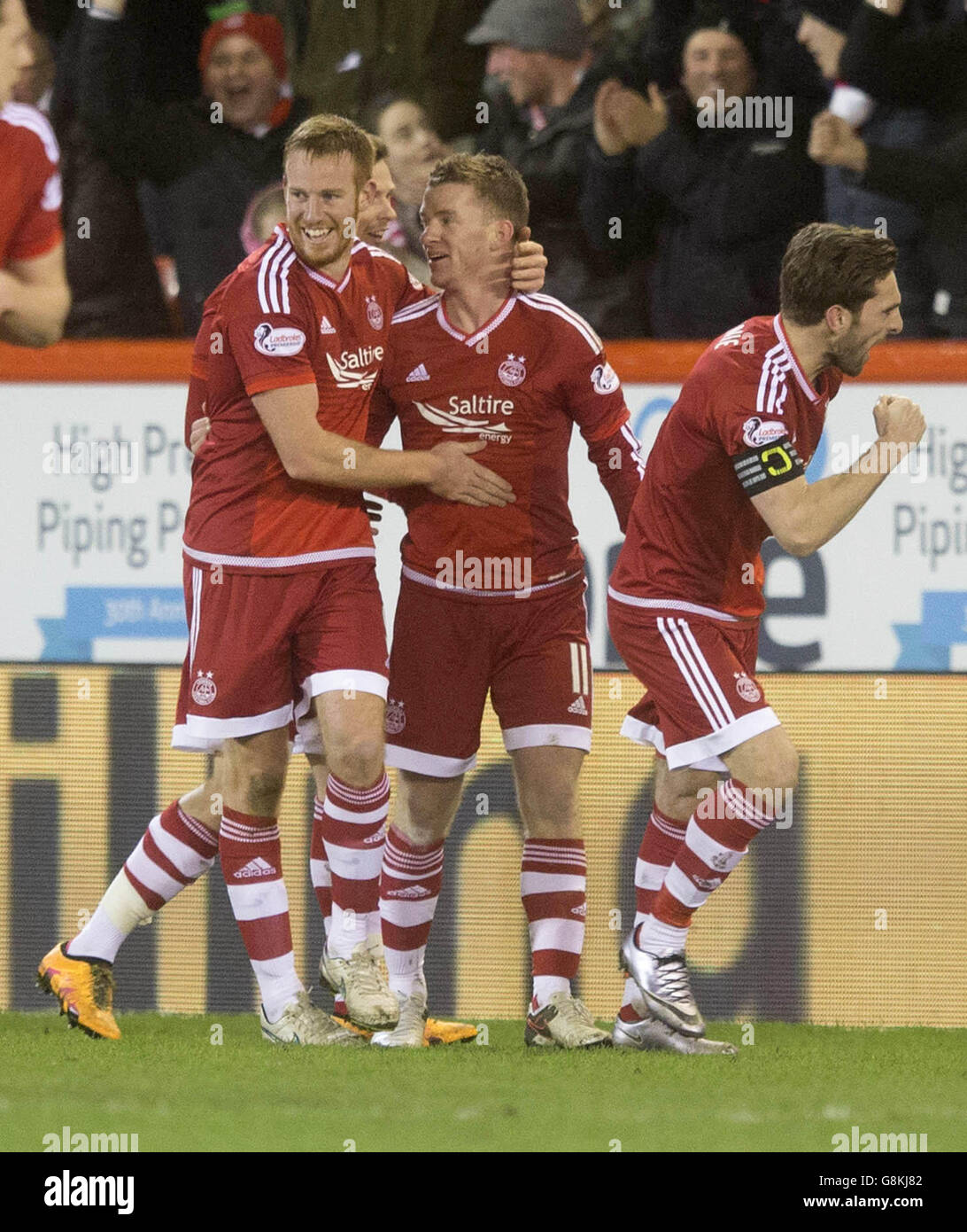 Aberdeen Jonny Hayes celebrates scoring his side's first goal of the ...