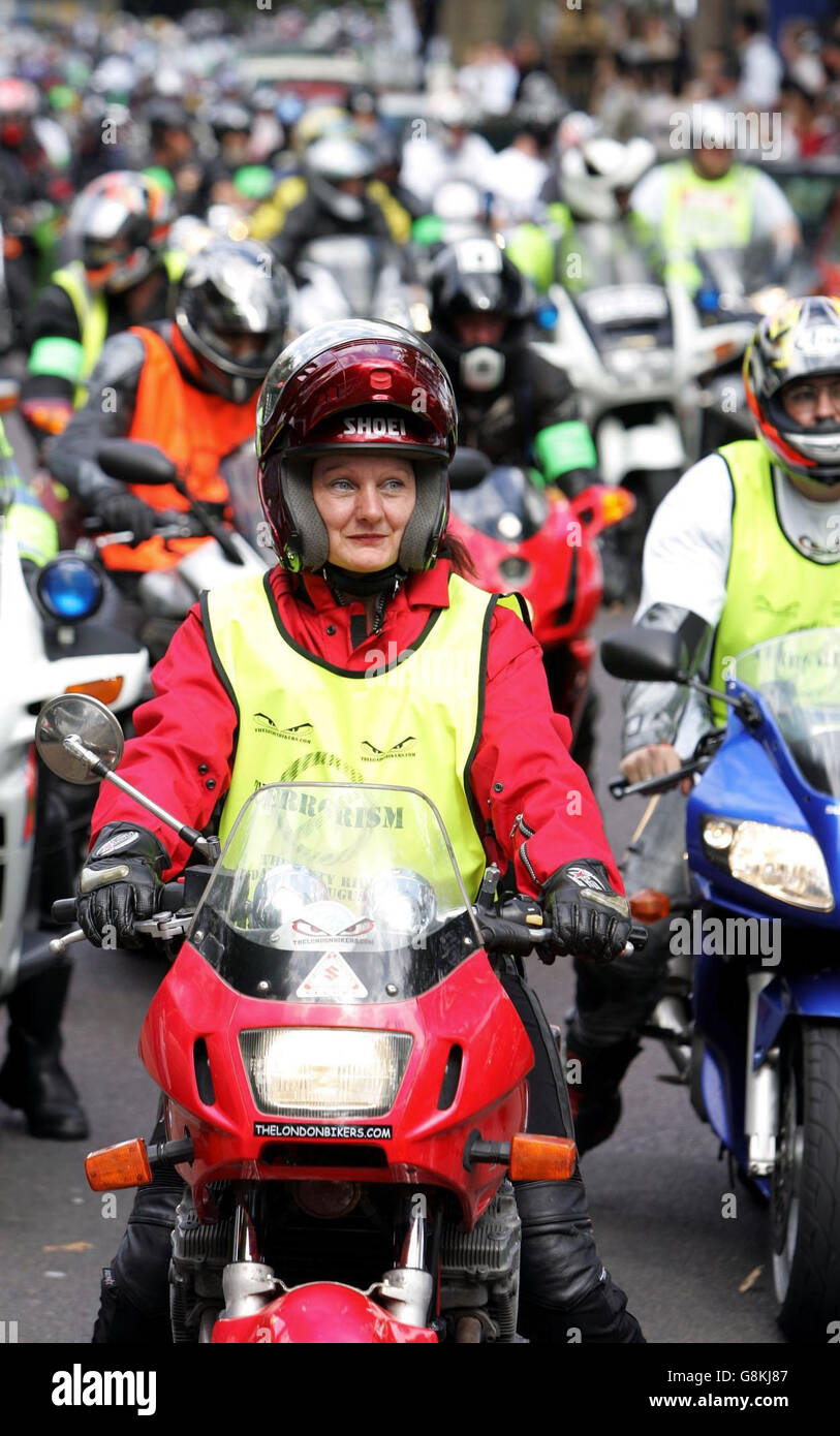 'Unity Ride' bikers Stock Photo - Alamy