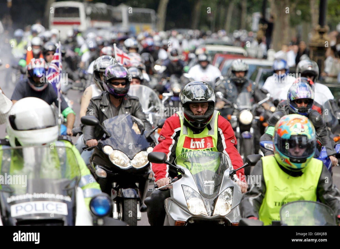'Unity Ride' bikers arrive at their final stop at the London Memorial ...