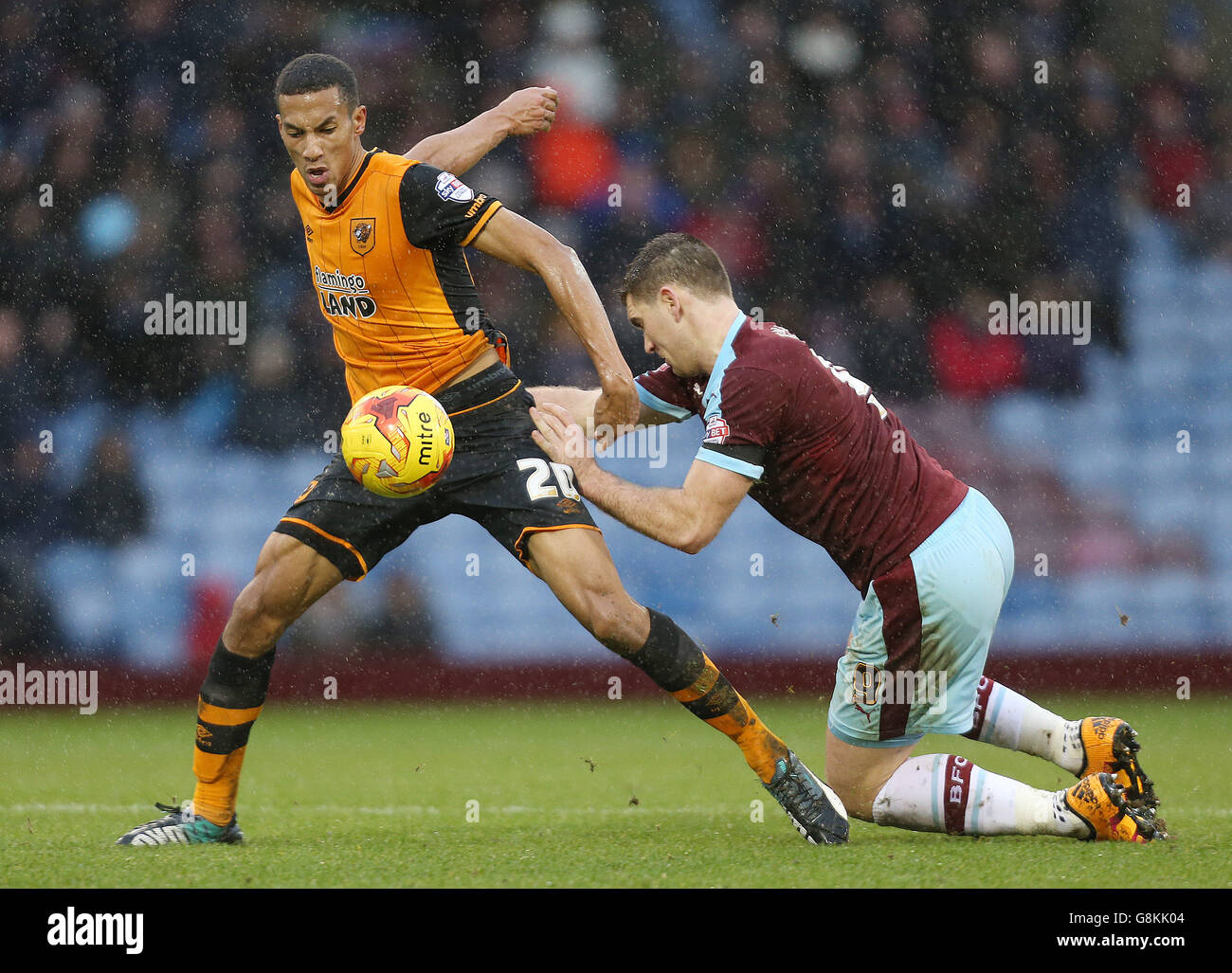 Burnleys sam vokes in action hi-res stock photography and images - Alamy