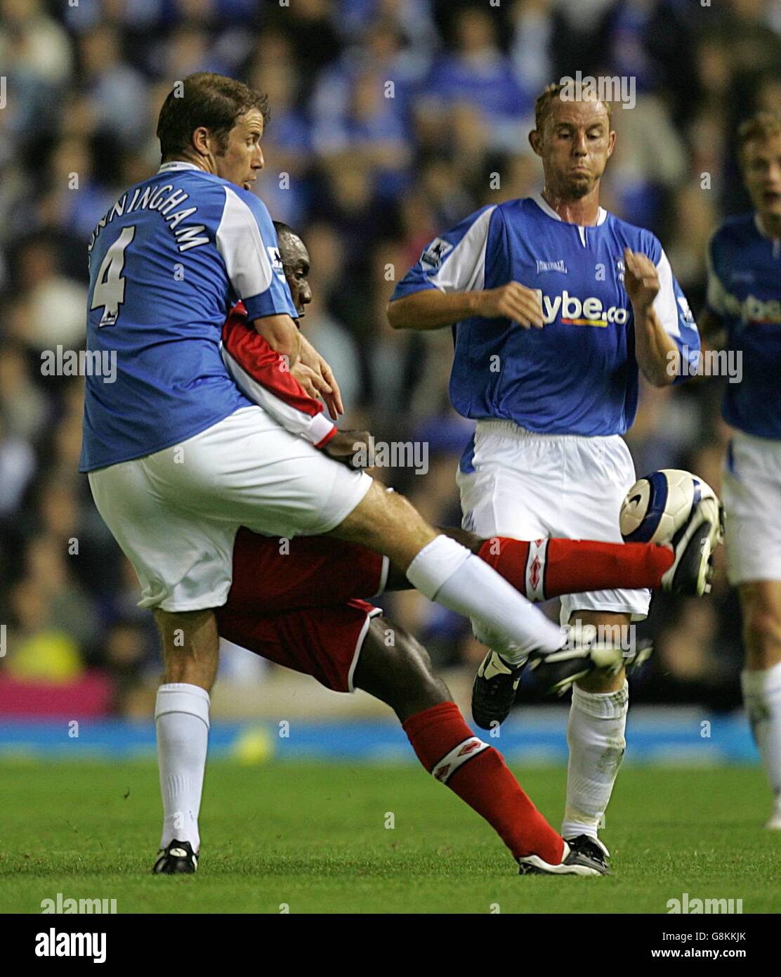 Birmingham citys kenny cunningham challenges middlesbroughs jimmy floyd ...