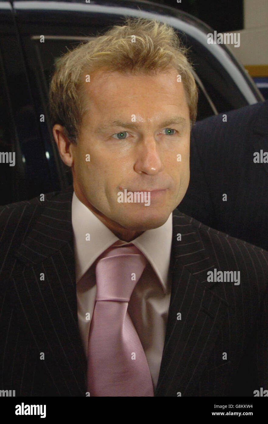 Former Coronation Street actor Christopher Quinten (left) arrives at ...