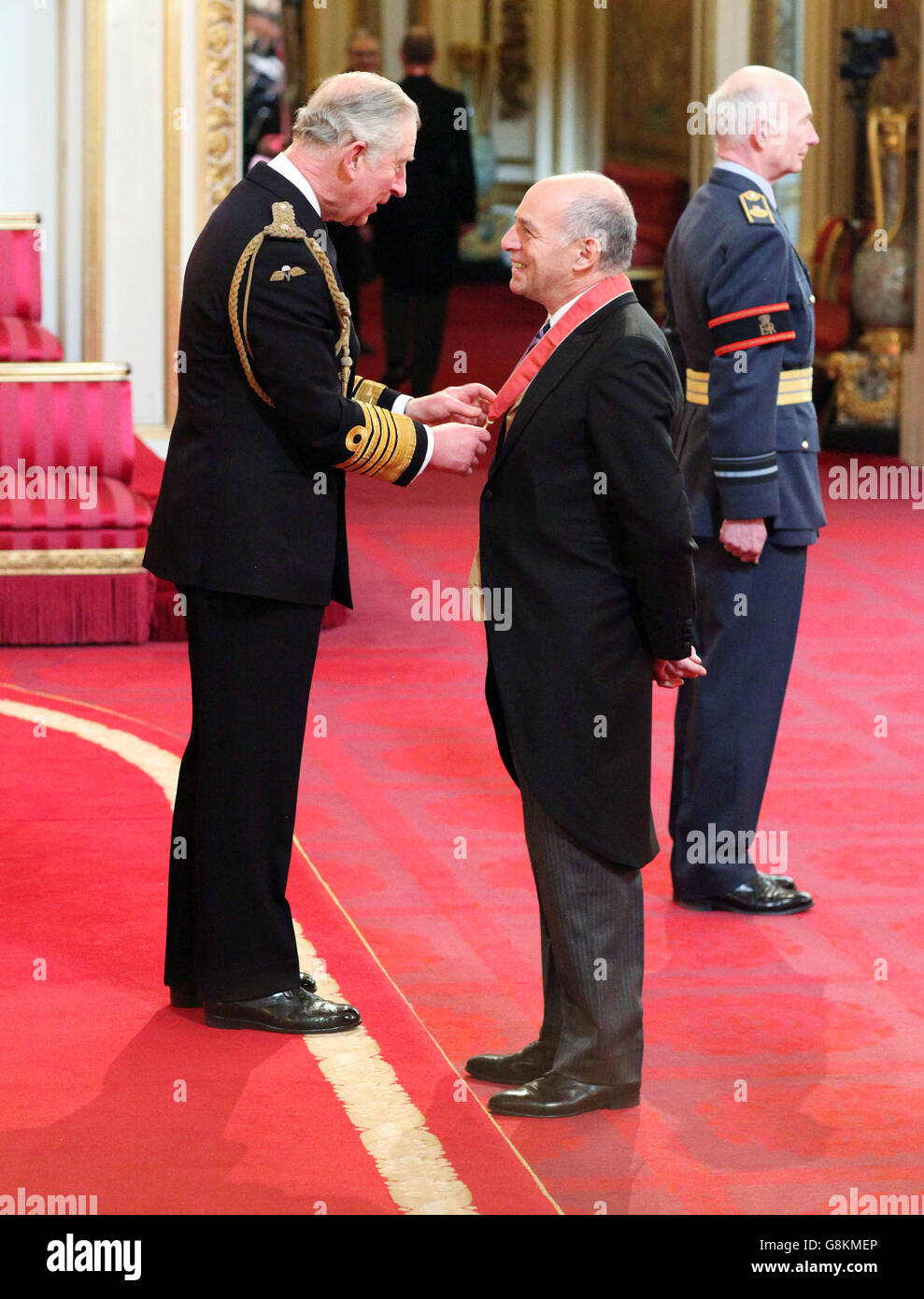 Made cbe by prince wales investiture ceremony buckingham palace hi-res ...