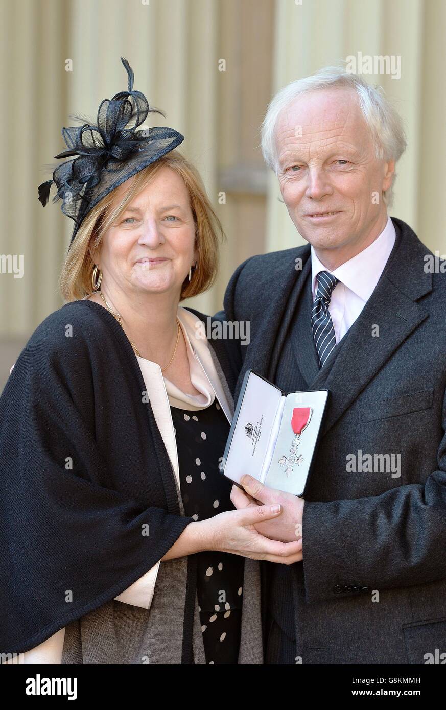Geoffrey Meade with his wife Jacki after being made an MBE (Member of ...