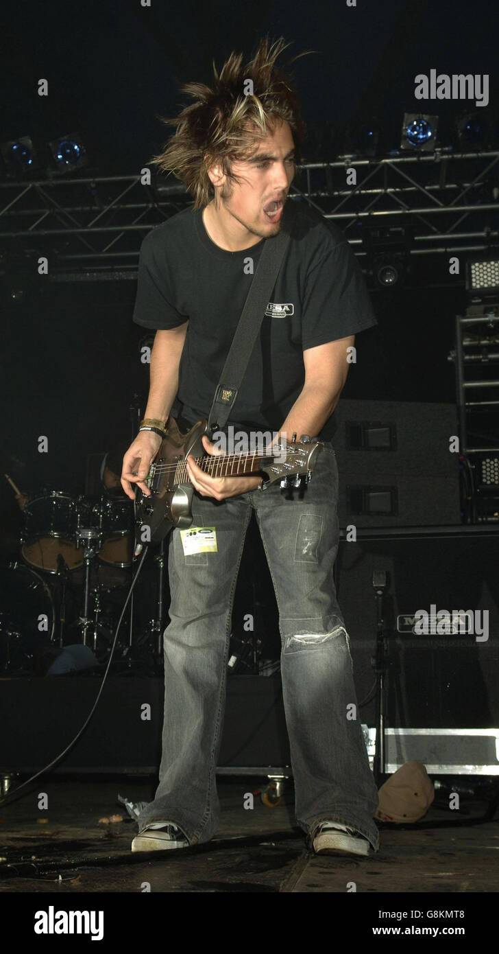 Charlie Simpson from Fightstar performing on the NME Radio 1 Stage ...