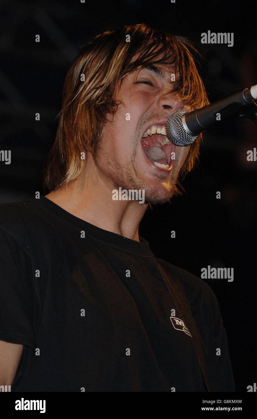 Fightstar performing on nme radio 1 stage hi-res stock photography and ...