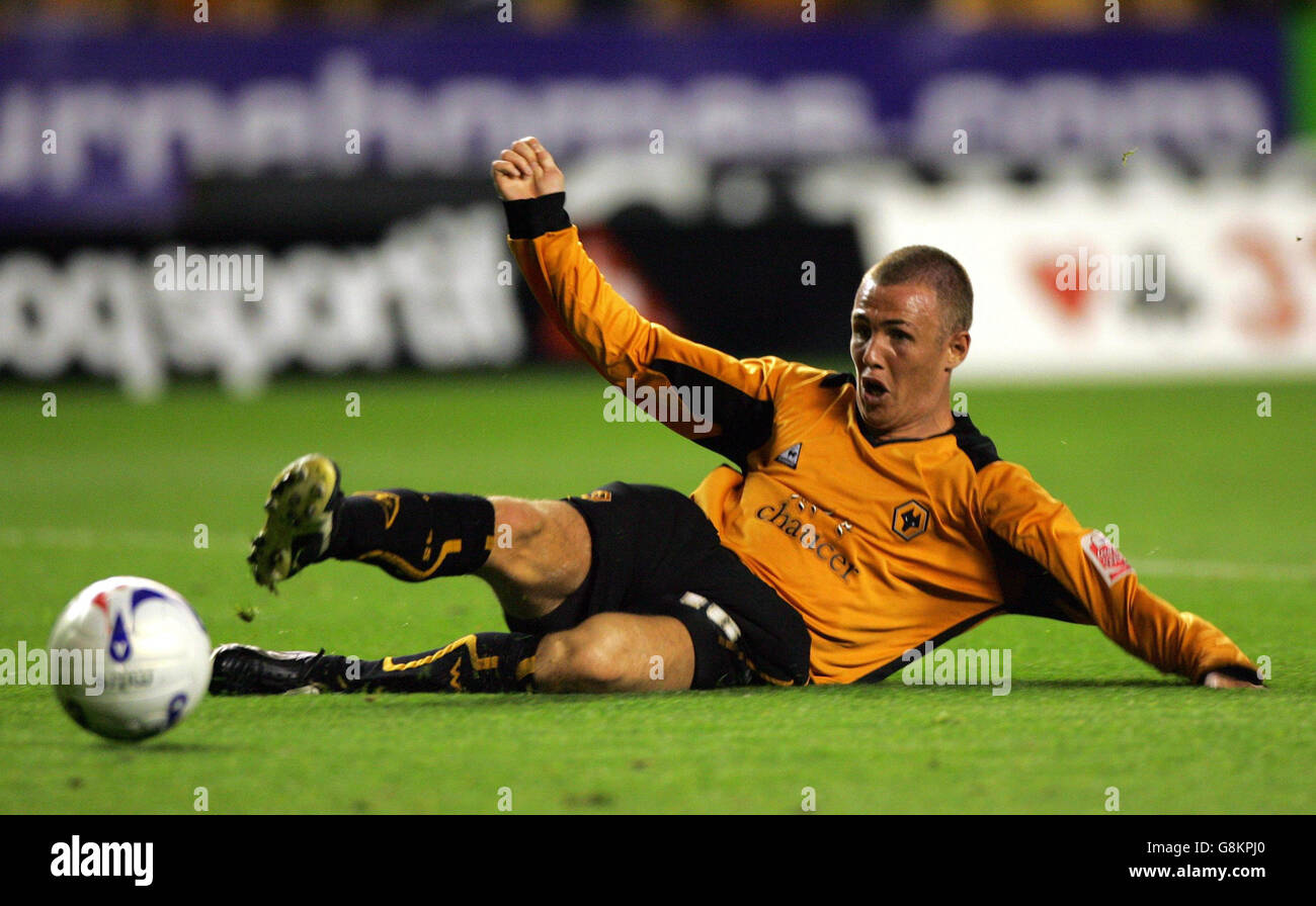 Wolverhampton Wanderers' Kenny Miller shoots at the goal during their 3 ...